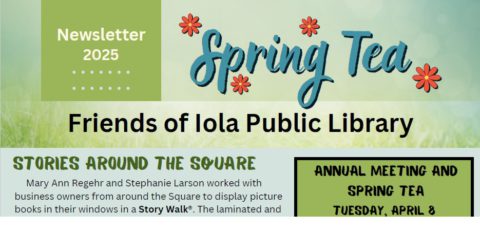 Grant Award and 2025 Friends Newsletter | Iola Public Library